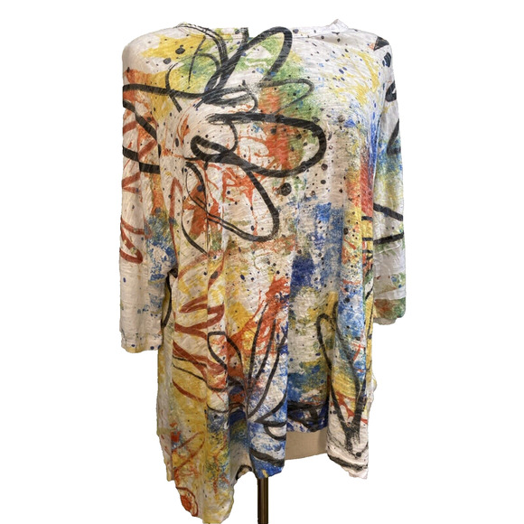 Jess & Jane | Tops | Jess Jane Usa Y2k Artsy Graffiti Abstract Graphic ...